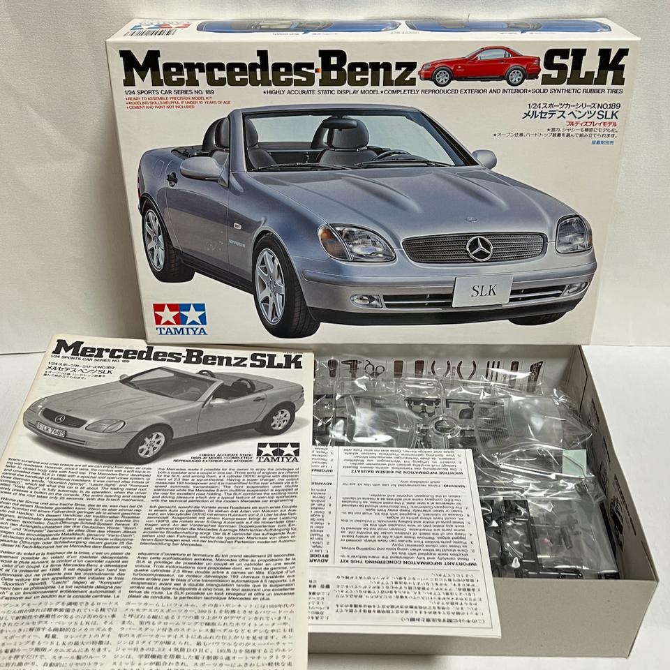 Tamiya 1/24 Mercedes Benz SLK Sports Car Series No.189 Plastic Model ...