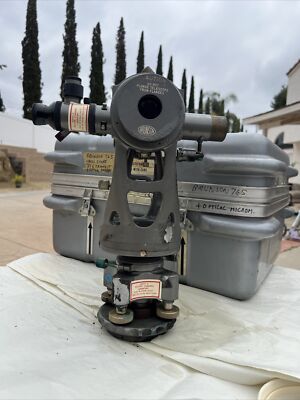 BRUNSON INSTRUMENT CO. 76-S TELESCOPIC Jig TRANSIT Cross Scope Optical ...