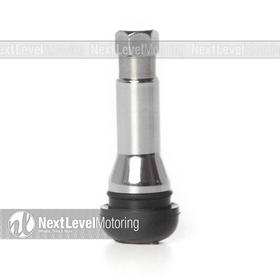 4 Circuit Wheel TR414 Long Chrome Sleeve Snap-In Valve Stems Fits Ford ...