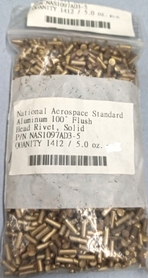 NAS P/N NAS1097AD3-5 RIVETS Length: 5/16, dia: 3/32" (1412/5.0 OZ.) | eBay
