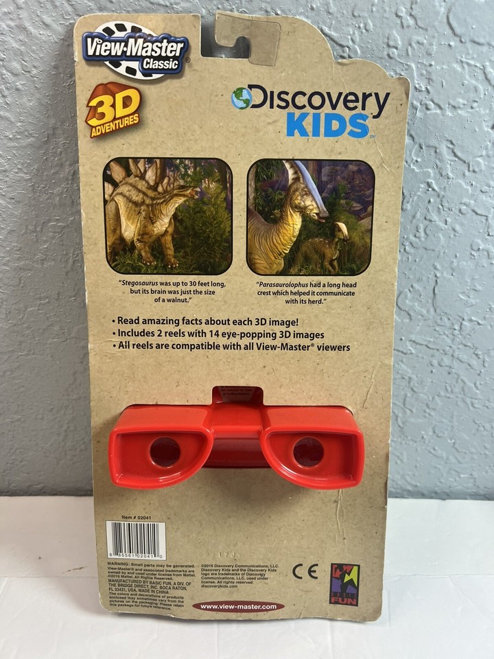 View Master Classic Viewer Discovery Kids w 2 Reels Age Of Dinosaurs ...