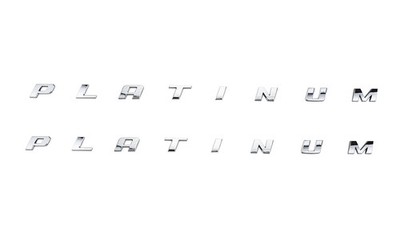 2Pcs Platinum Emblem 3D Bed Side Badge Nameplate Decal Sticker chrome ...