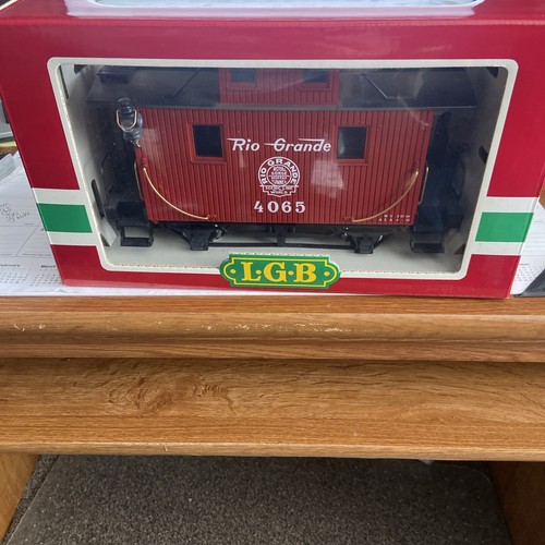 LGB G Scale Rio Grande Red Caboose #4065 With Box | eBay
