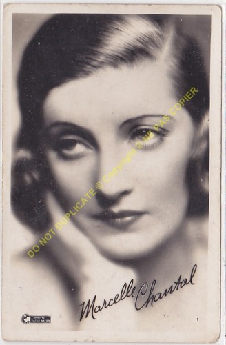 RPPC STAR CPSM Marcelle Chantal Photo Pathe Natan Edit ...