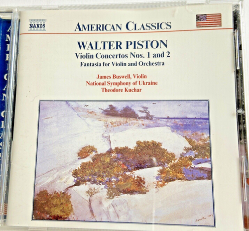 Naxos Piston Violin Concertos No1, 2 Fantasia Concertos James Buswell ...