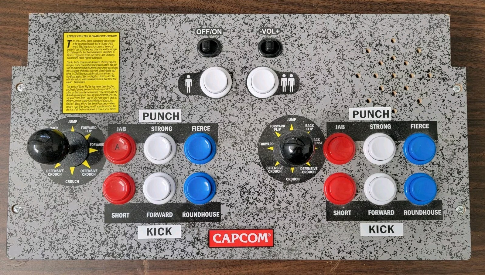 OEM Arcade1UP Street Fighter 2 Champion Edition Capcom Control Panel ...
