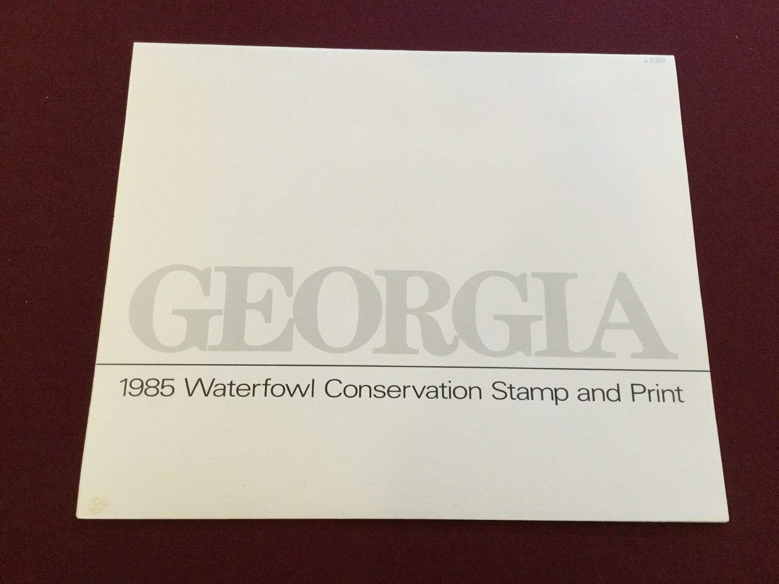 1985 Georgia Waterfowl Conservation Stamp & Print, Signed and Numbered ...