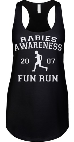 Rabies Awareness Fun Run 5K Michael Scott Office Funny Humor Racerback ...