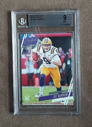 2020 Panini Chronicles Draft Prestige Joe Burrow RC Rookie Card #3 BGS ...