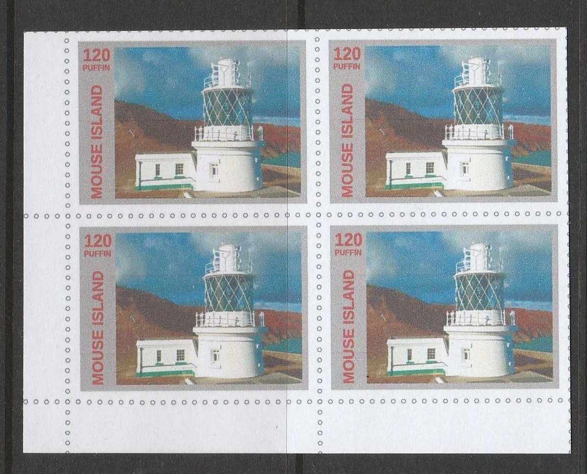 GB locals Mouse Island (Robin Taylor issue) South Lighthouse Lundy x4 ...