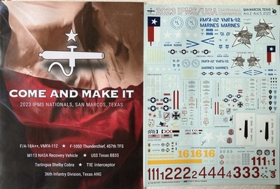 2023 IPMS National Decals, San Marcos, TX, TWO BOBS GRAPHICS | eBay