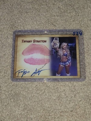 Tiffany Stratton Signed Kiss Card Wrestler WWE Collectors Expo Champion ...