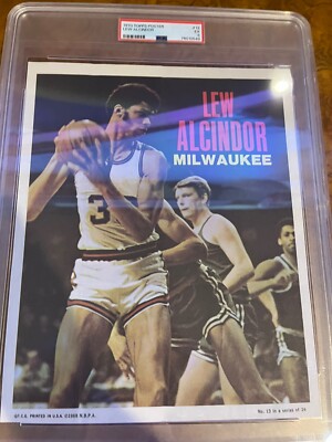 1970 topps basketball poster Lew Alcindor PSA 5 | eBay