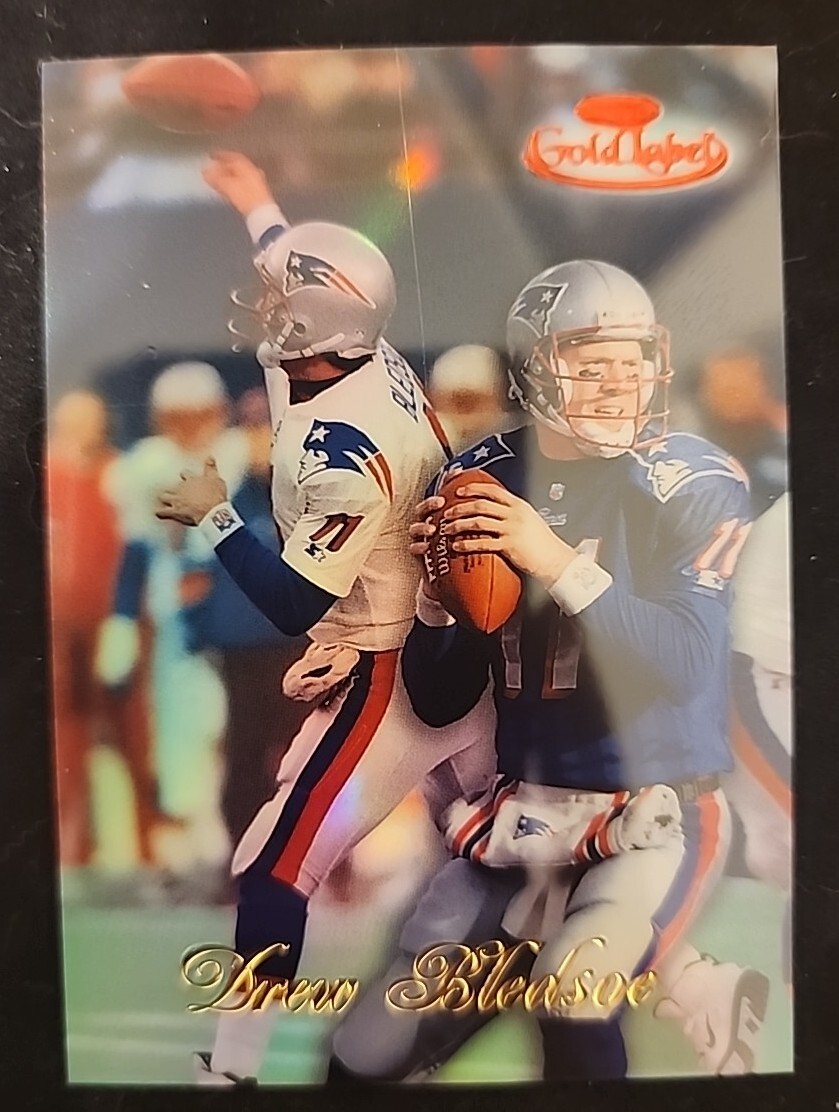 1998 Topps Gold Label Drew Bledsoe Cass 1 Red Label #/100 New England ...