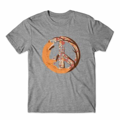 Fox Peace T-Shirt 100% Cotton Premium Tee NEW | eBay