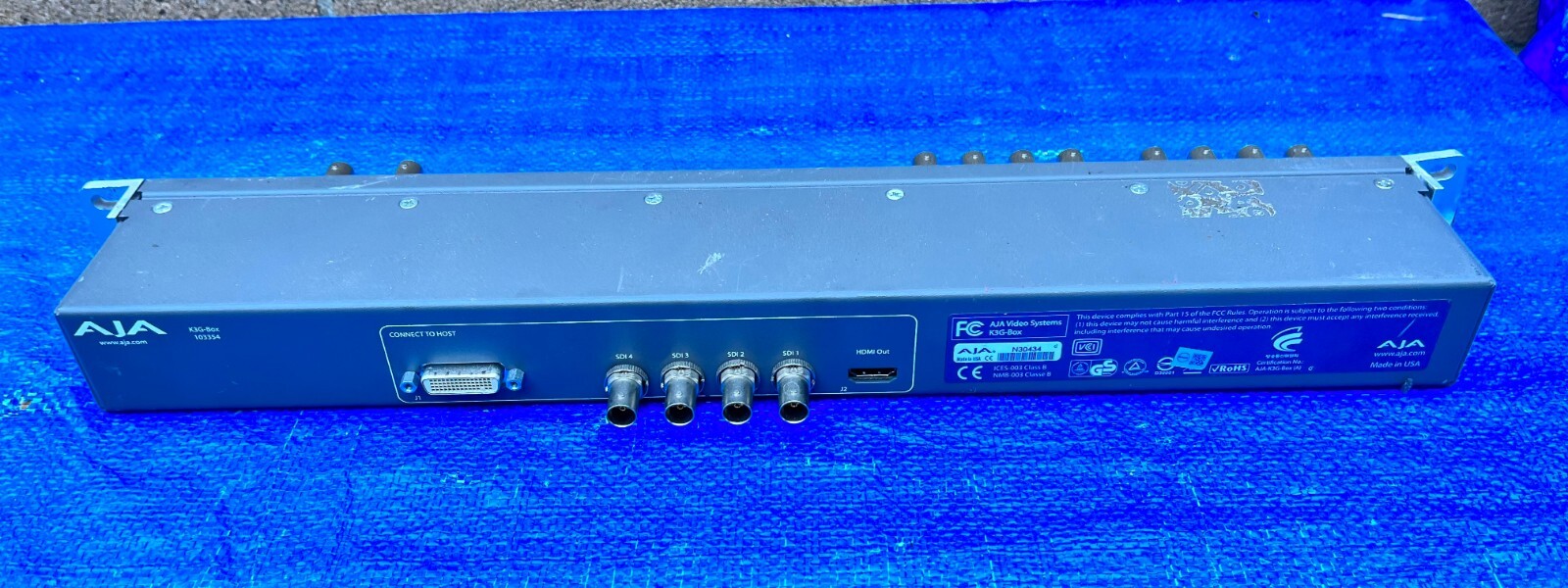 AJA K3G-BOX 1RU External Breakout Box for KONA 3 Video Systems | eBay