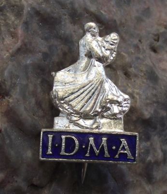 1960s International Dancing Masters Association IDMA Dance Ballroom Pin ...