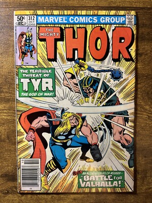 THOR 312 NEWSSTAND KEITH POLLARD COVER MARVEL COMICS 1981 VINTAGE A | eBay
