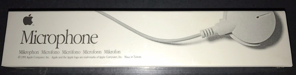 NEW Sealed: VINTAGE 1991 Apple Computer Microphone 699-5103-A Electret ...