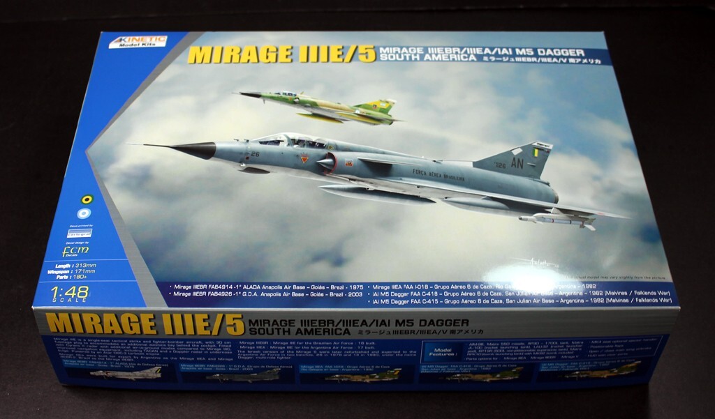 1/48 Kinetic 48052 Mirage IIIEBR / IIIEA / IAI M5 Dagger South America ...