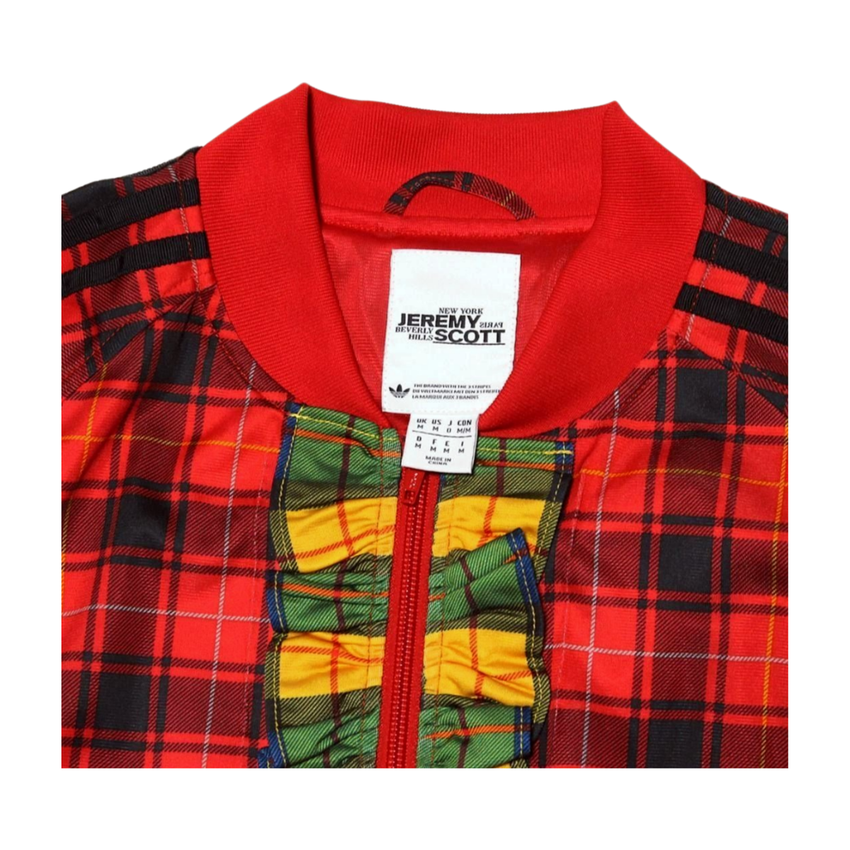 adidas x Jeremy Scott Track Jacket Size M Plaid Red Used | eBay adidas x Jeremy Scott Track Jacket Size M Plaid Red Used | eBay