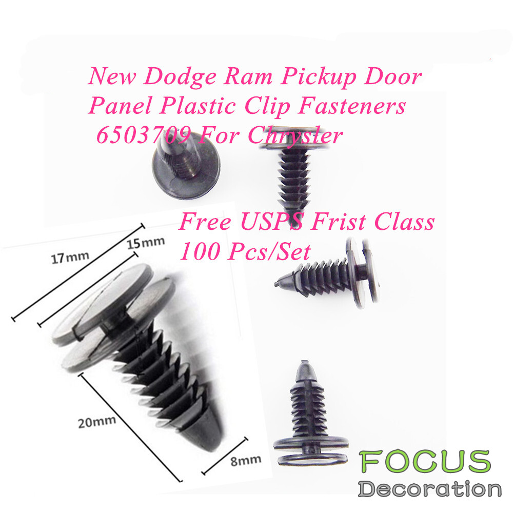 100 Door Panel Clip Fasteners Plastic 6503709 For Chrysler Dodge Ram ...