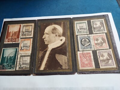 WW11 Vatican Pope Pius Xii Stamp Set With Book Holder Case | eBay