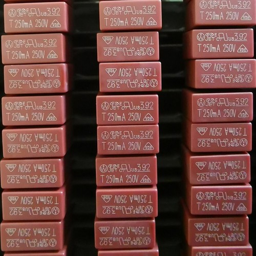 5pcs T250mA 250V 8.5x4mm 250mA TE5 TR5 Miniature Slow Blow Micro Sub ...