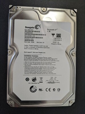 Seagate 2TB Barracuda LP st32000542AS | 3.5 in | SATA I | 5900 RPM | 32 ...