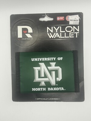 NCAA North Dakota Fighting Sioux Printed Tri-Fold Nylon Wallet by Rico ...