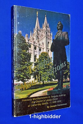 TEMPLE MANIFESTATIONS 1st Edition Joseph Heinerman Mormon LDS Rare 1836 ...