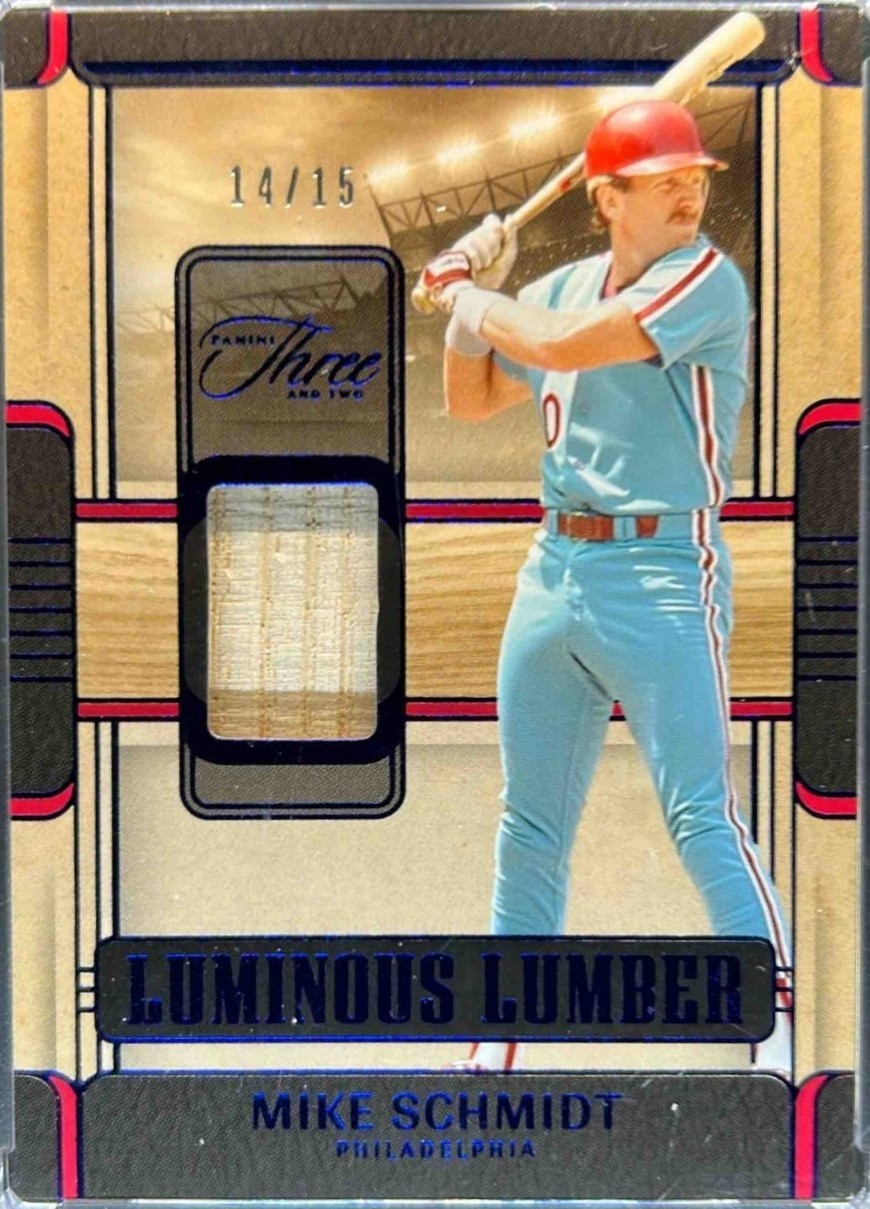 2025 Panini Three and Two - Luminous Lumber Mike Schmidt, Mike Schmidt ...