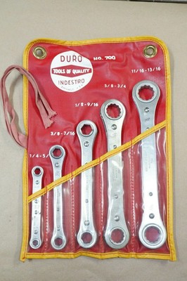 Duro Indestro Ratcheting Box Wrench Set - Inch Pattern - with case - 5 ...