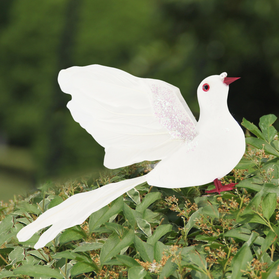 Realistic White Doves 4 Pack for Elegant Table Decor and Special Events ...