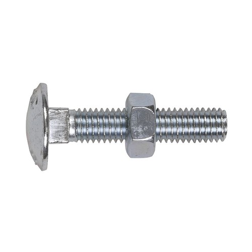 Sealey Bullone E Dado DIN 603 - M8 x 40mm Zincato Confezione Da 50 ...