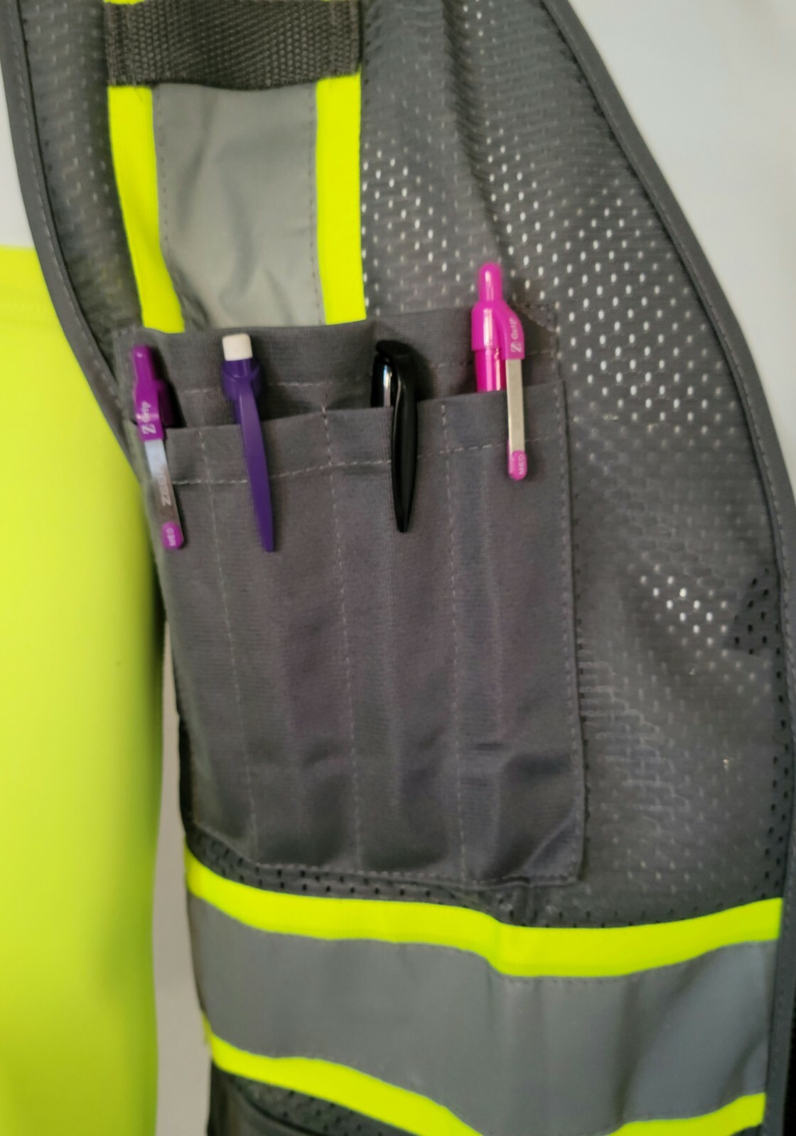 FX Two Tone High Visibility Reflective Gray Safety Vest | eBay