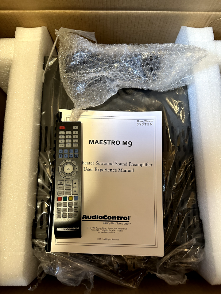 Audio Control Maestro M9 Premium 4k 7.1.4 Home Theater Processor. Free ...