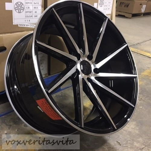 18" SWIRL STYLE BLACK MACHINE WHEELS RIMS FITS HONDA ACCORD EX LX LX-S ...