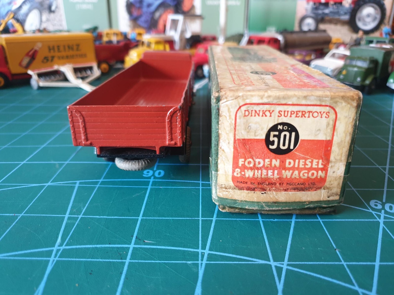 DINKY MECCANO - FODEN DIESEL 8-WHEEL WAGON- 501 -PARTIAL REFURB IN ...