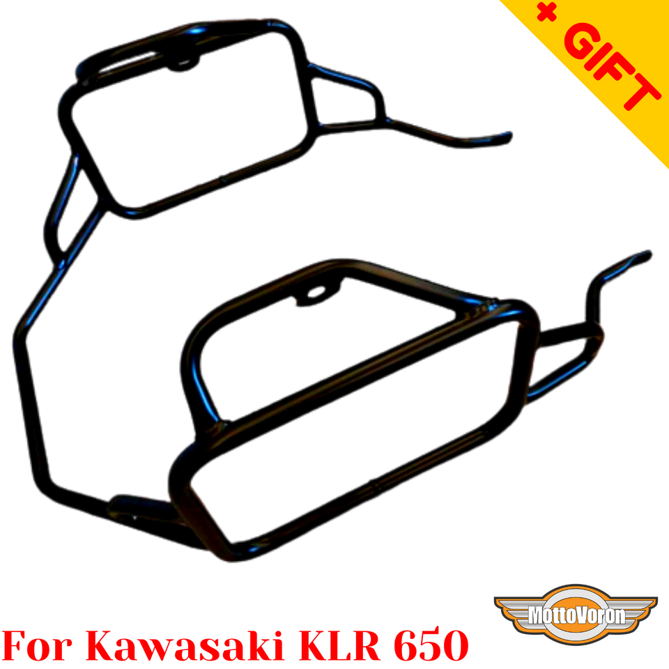 For Kawasaki KLR650 pannier rack KLR 650 KL-650A side carrier (1987 ...