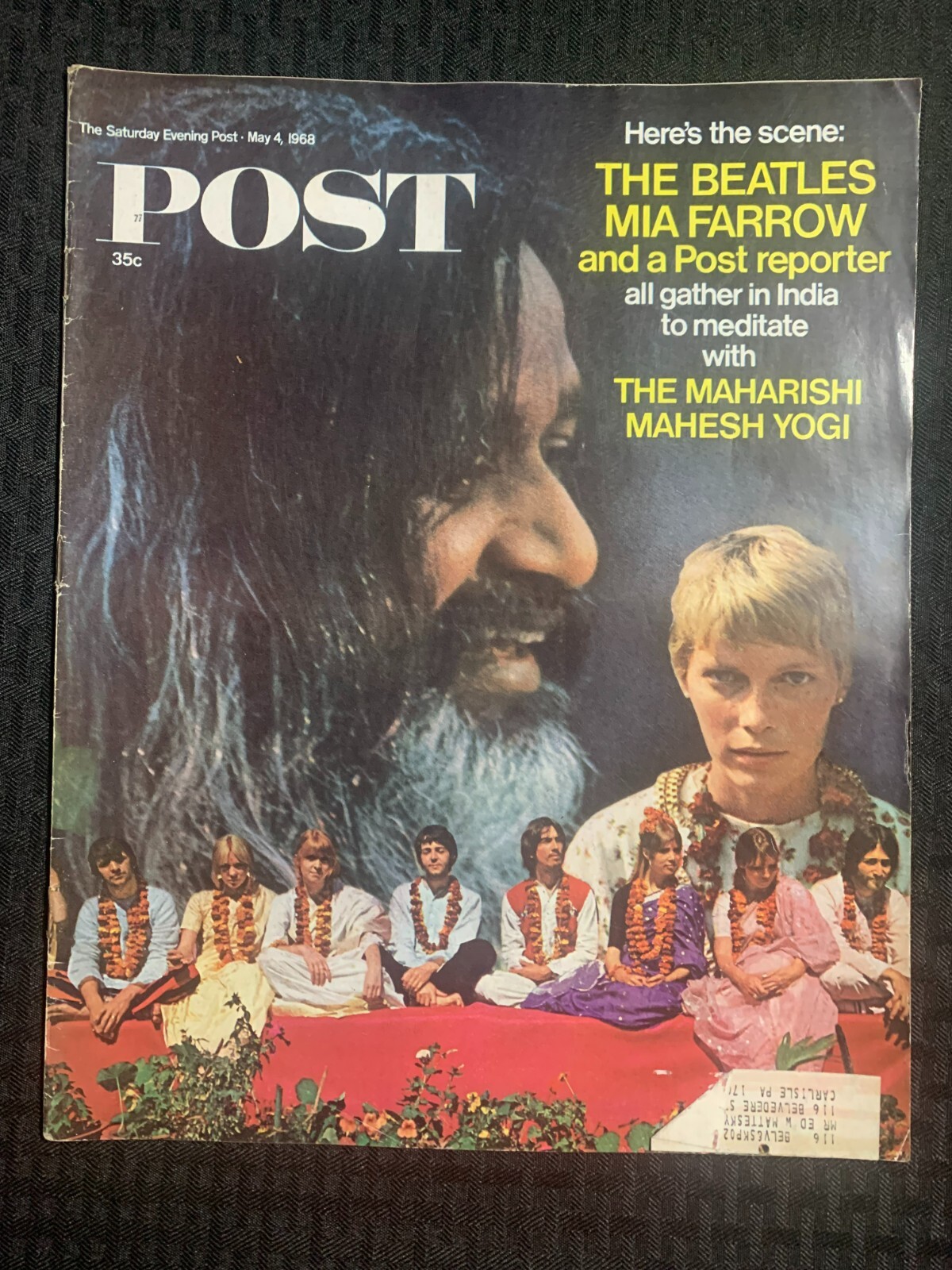 1968 May 4 SATURDAY EVENING POST Magazine VG+ 4.5 The Beatles & Mia ...