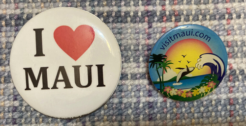 I Heart Maui and Visit Maui.com Buttons/Pinback | eBay