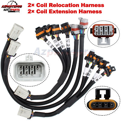 For LS1 LS6 LSX Coil Pack Relocation Kit New Coil Harness & Extension ...