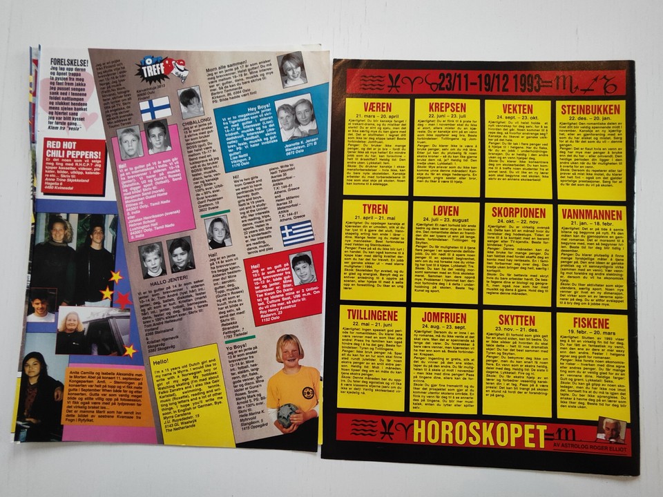 GUNS N' ROSES / NIRVANA vs PEARL JAM article TOPP magazine Norway 1993 ...