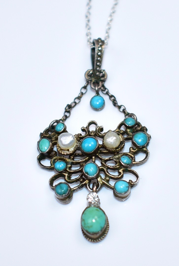 GORGEOUS!! Antique *900 SILVER* Austro Hungarian *BUT… - Gem