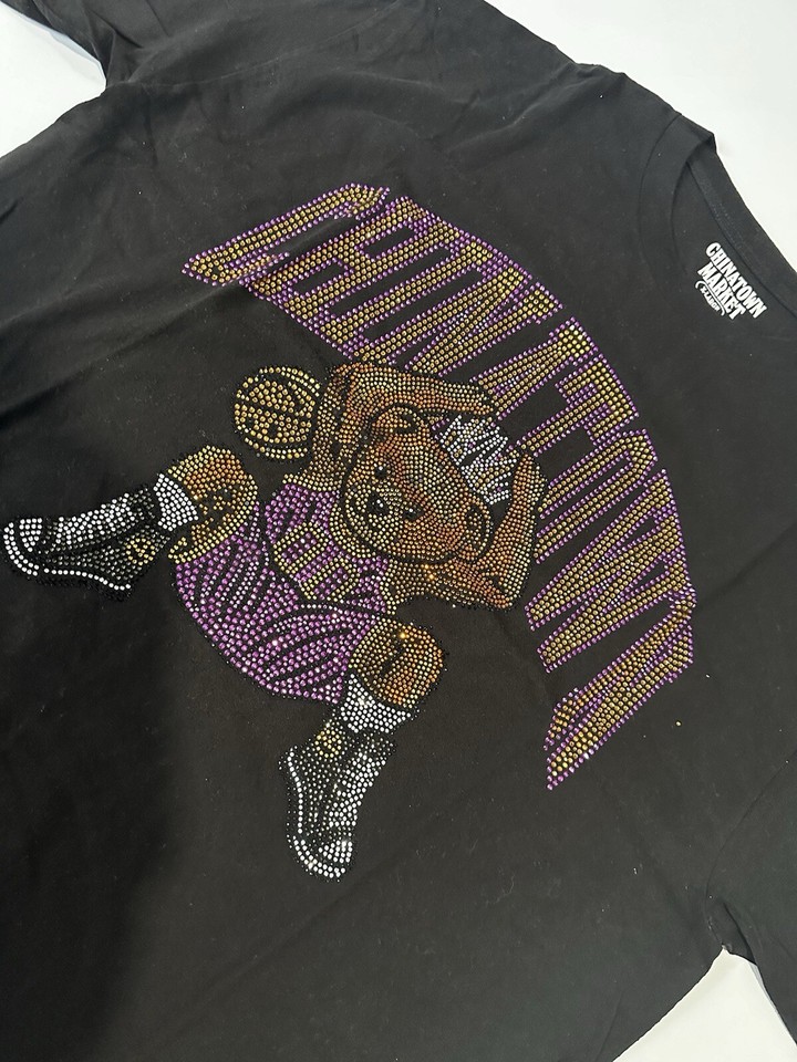Chinatown Market Shirt Mens Black Dunking Bear Crystal Lakers Sold Out ...