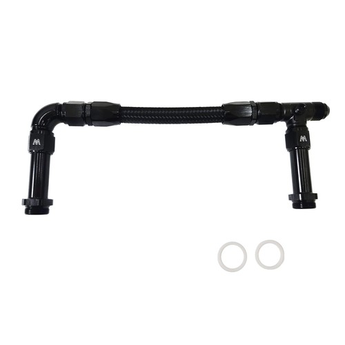 Aluminum AN8 Dual Feed Carb Fuel Line Double Pump For 4150 Holley ...