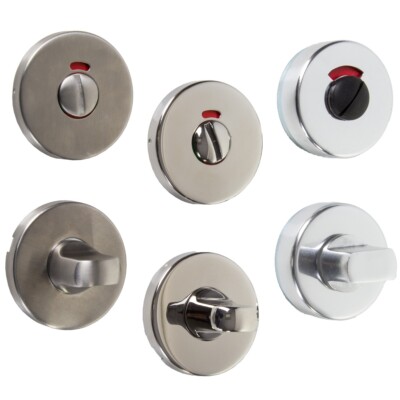 THUMB TURN DOOR LOCK Choose Stainless Steel Bathroom Toilet Engaged ...