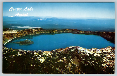 Oregon CA View Blue Old Lake Deep Ray Berkeley Aerial Chrome Vintage ...