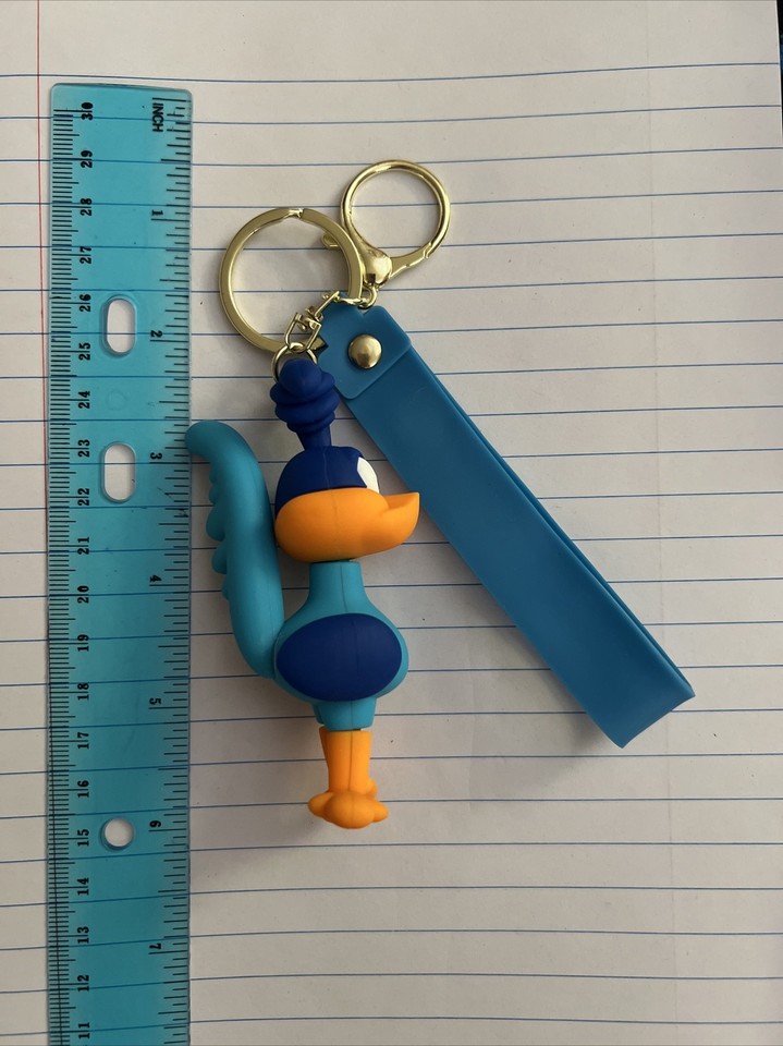 Looney Tunes Roadrunner Rubber And Metal Keychain New! Fast Shipping ...